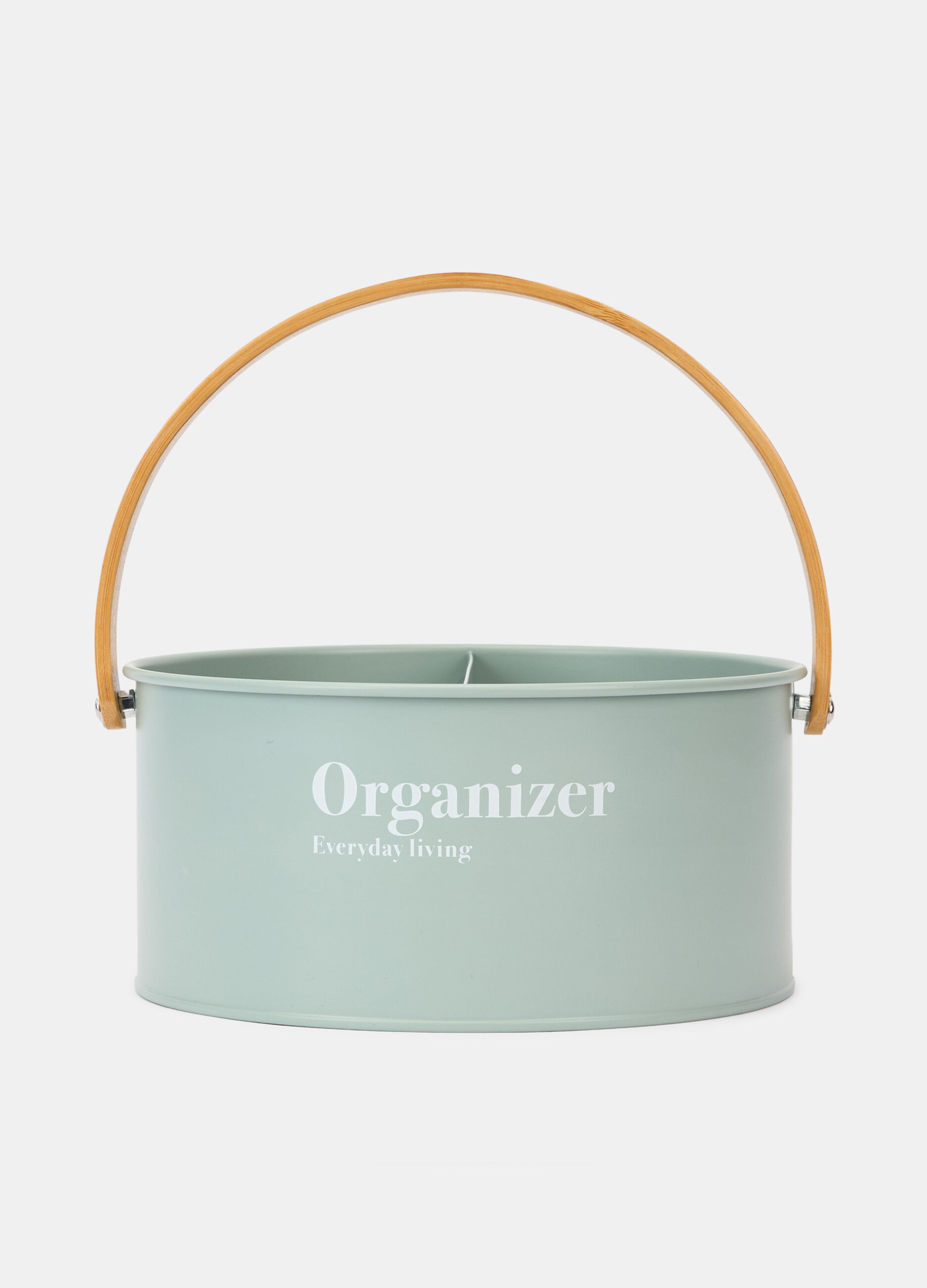 Contenitore rotondo in metallo con manico | CROFF