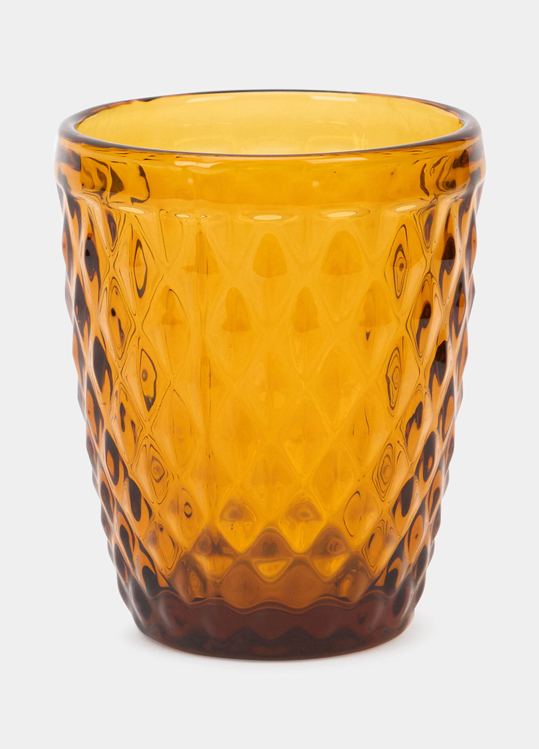 Bicchiere rombi in vetro colorato | CROFF